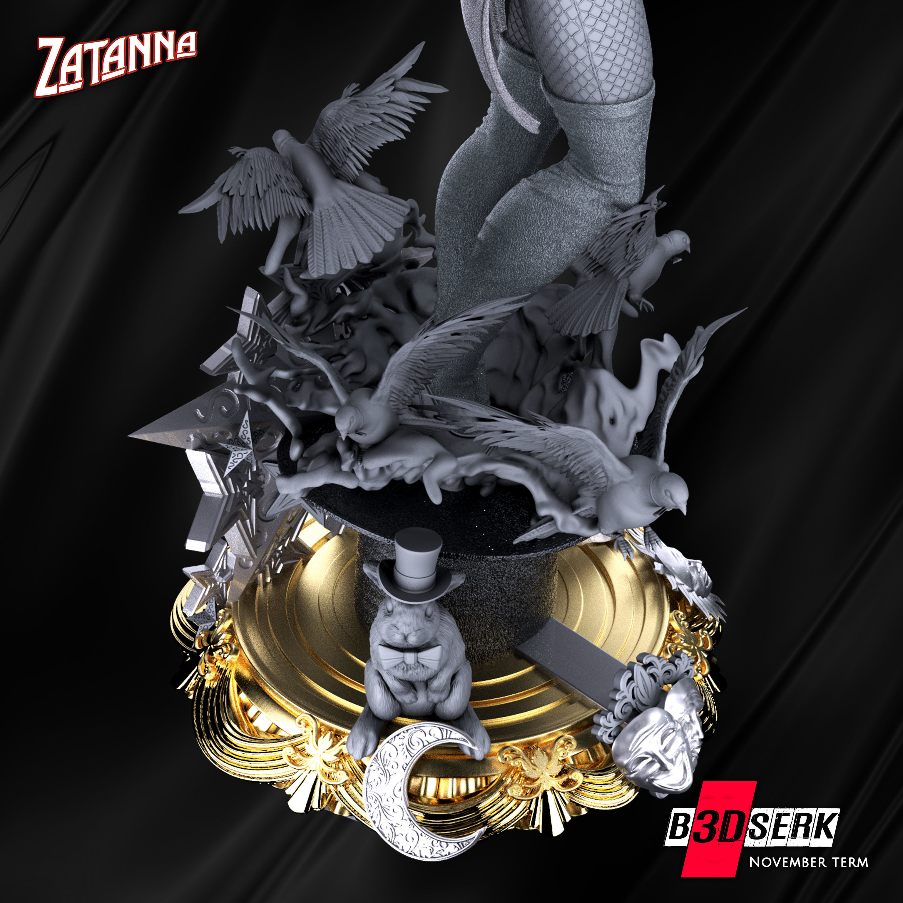 B3DSERK November Term Zatanna Sculpture 3D model 3D printable | CGTrader