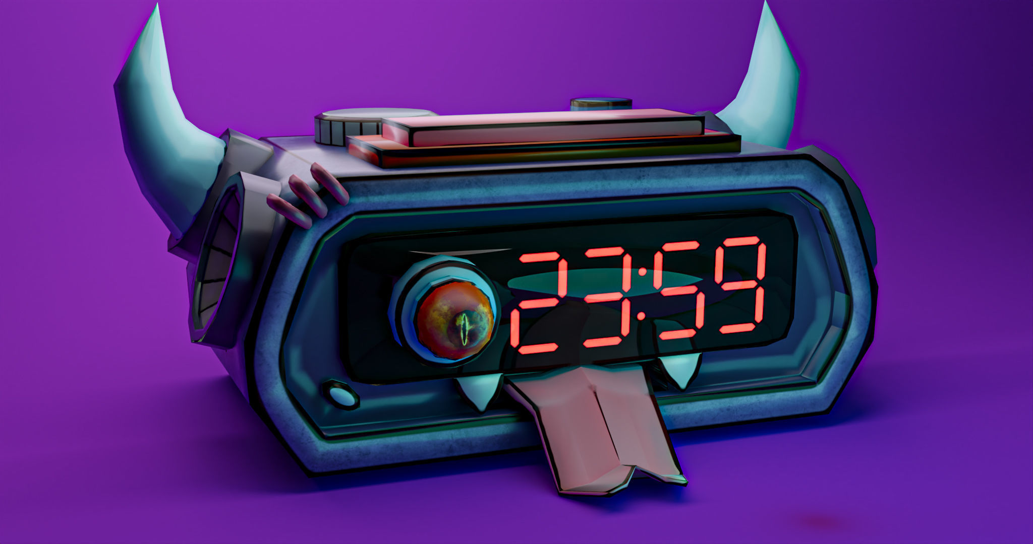 Monster Clock 3D model | CGTrader