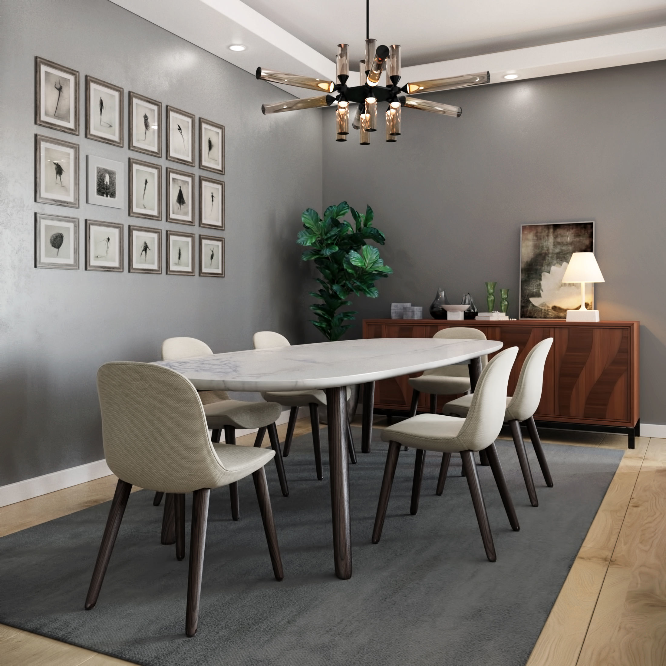 Modern Interior Scene for Corona Renderer 3D model | CGTrader