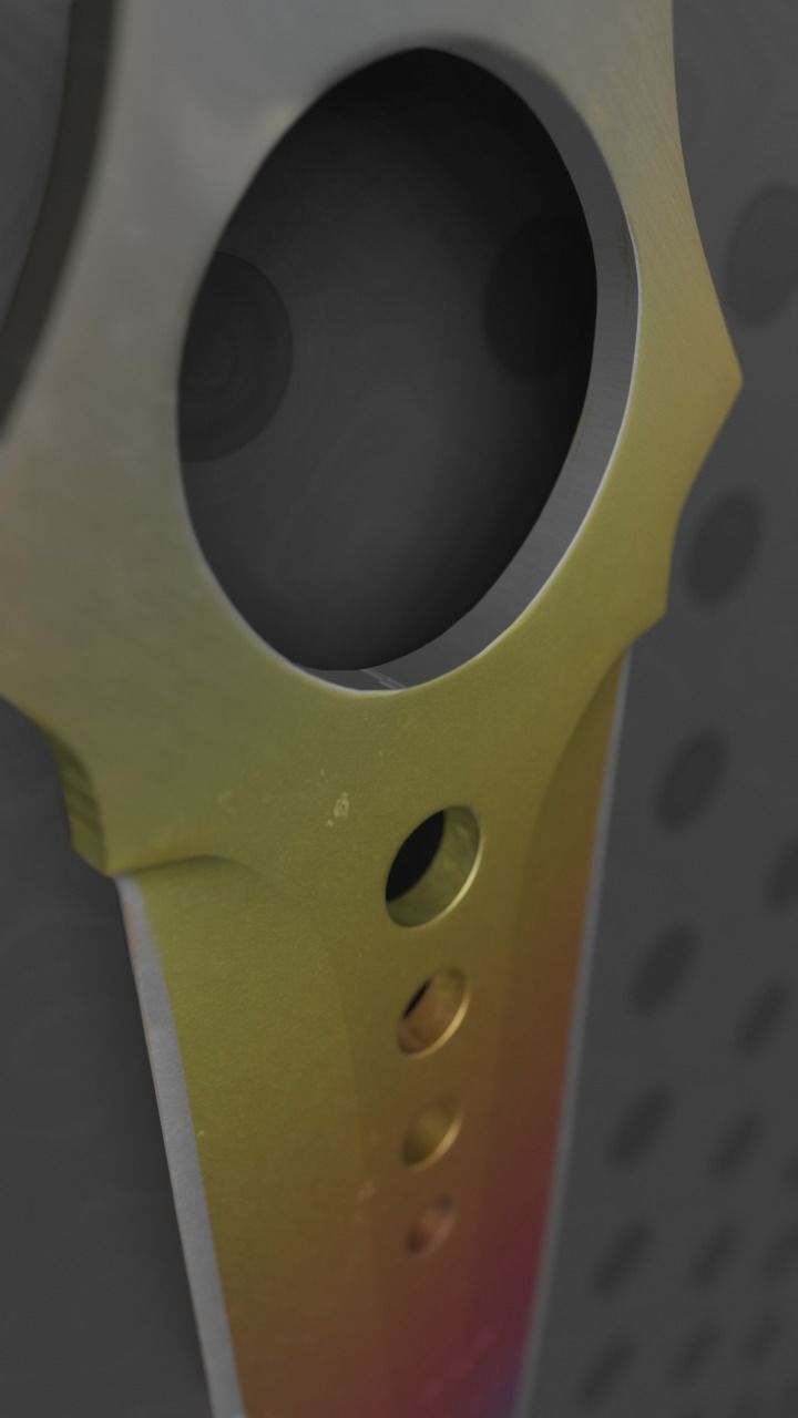 CSGO Skeleton knife FADE Game and Render ready free 3D model | CGTrader