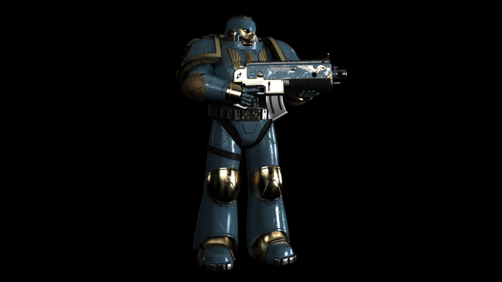 Astartes of Steppe Hawks chapter free 3D model | CGTrader