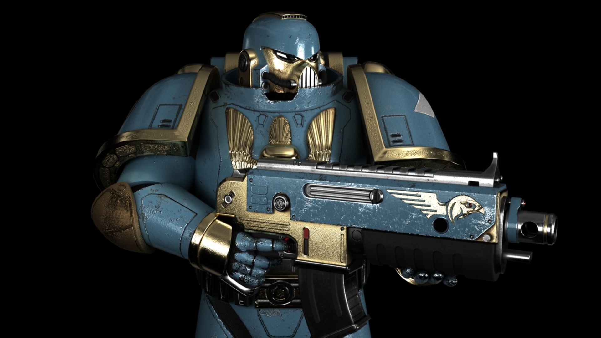Astartes of Steppe Hawks chapter free 3D model | CGTrader