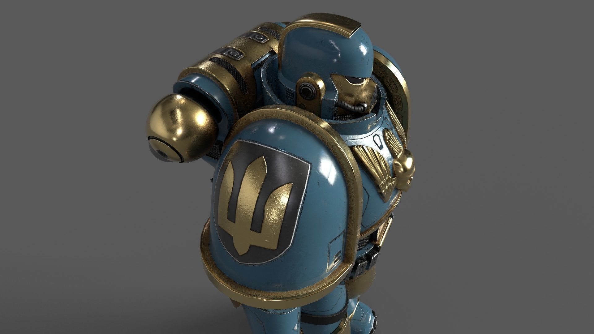 Astartes of Steppe Hawks chapter free 3D model | CGTrader