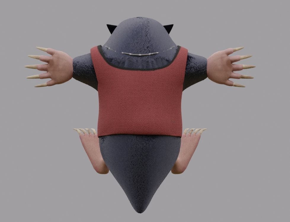 3D model Mole - Game-ready character VR / AR / low-poly | CGTrader