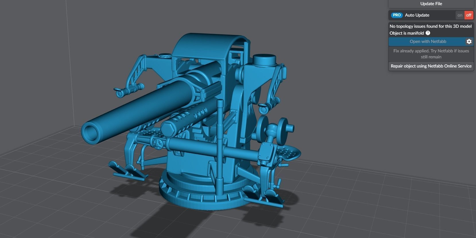 5 inch 25 caliber AA scale model 3D model 3D printable | CGTrader