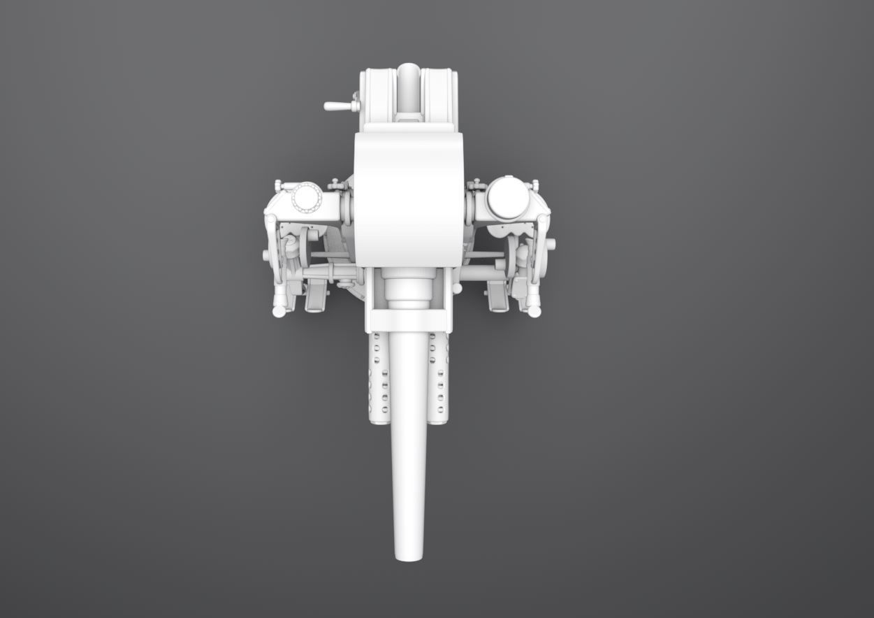 5 inch 25 caliber AA scale model 3D model 3D printable | CGTrader