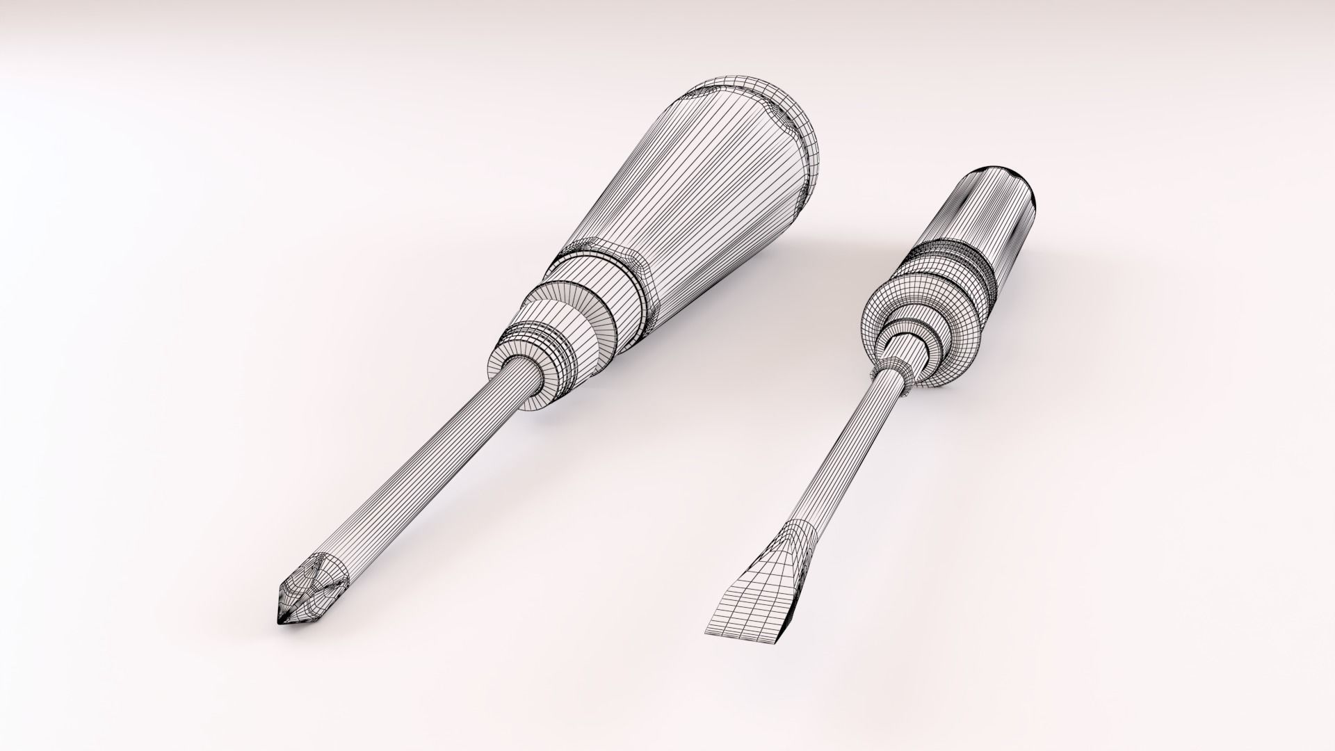Flathead Screwdriver and Phillips Screwdriver 3D model | CGTrader