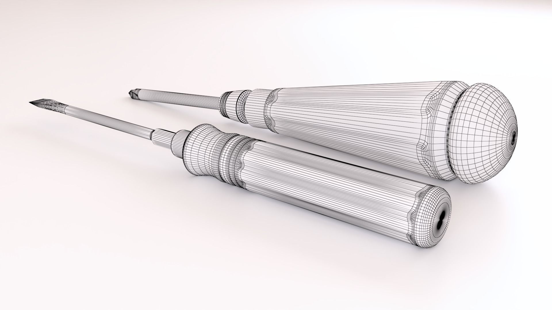 Flathead Screwdriver and Phillips Screwdriver 3D model | CGTrader