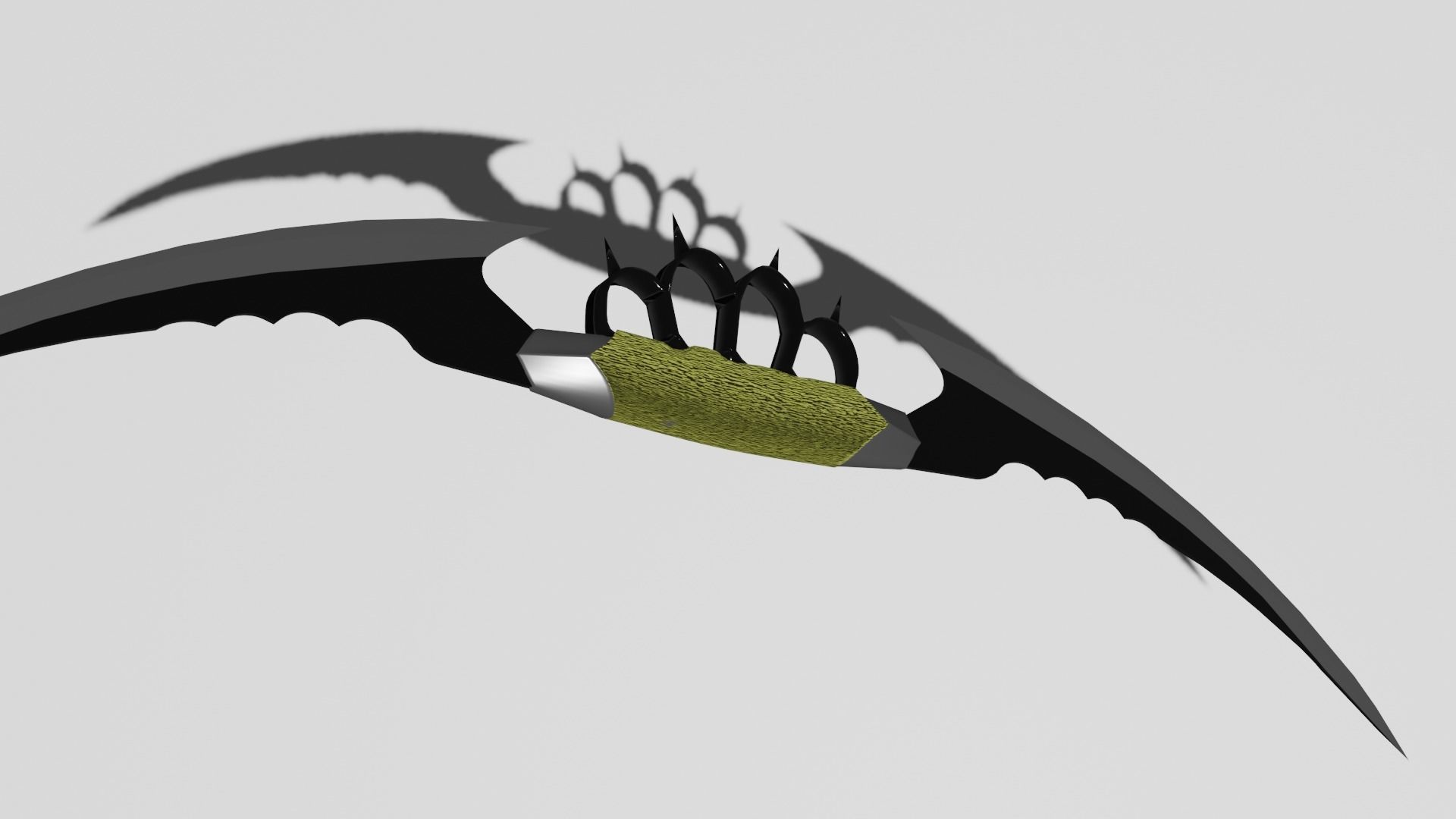 Dual Bladed Dagger free 3D model | CGTrader