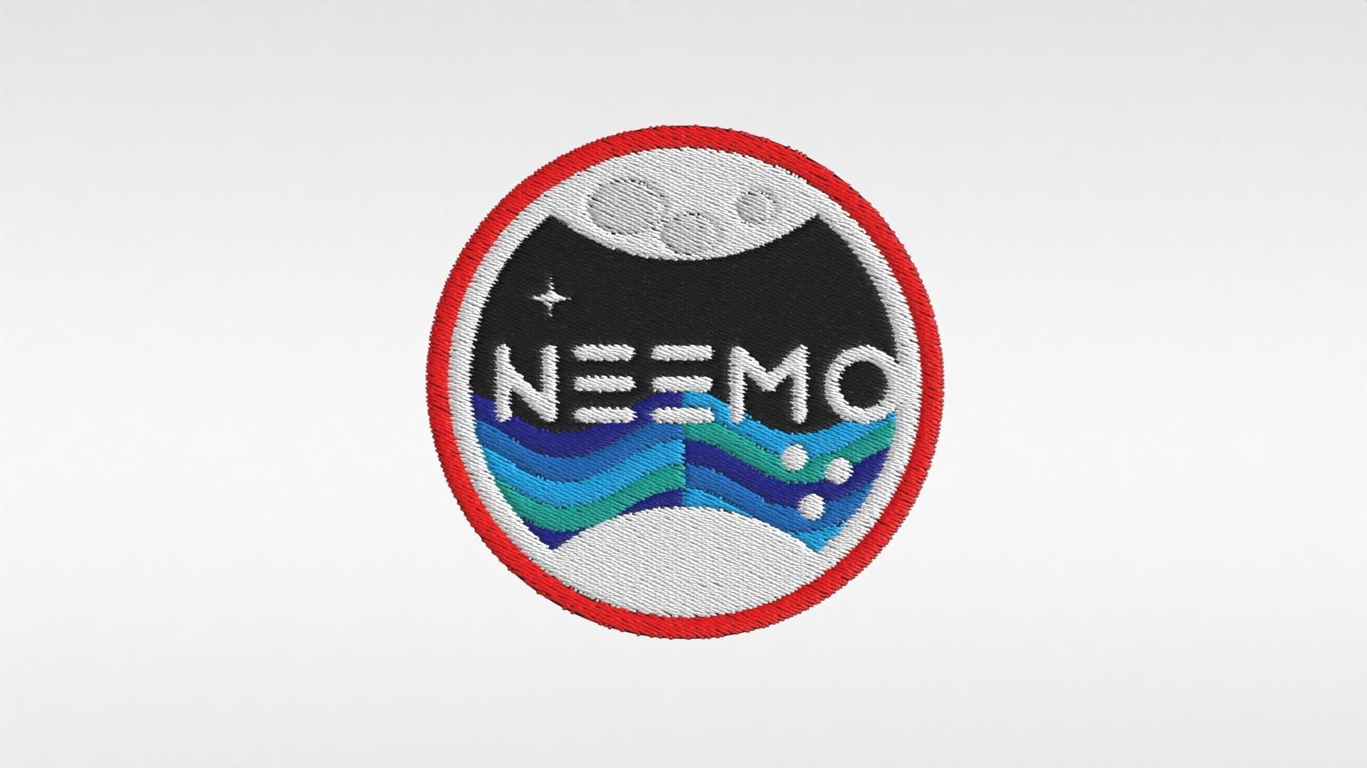 3D model Embroidered Patch NEEMO Mission VR / AR / low-poly | CGTrader
