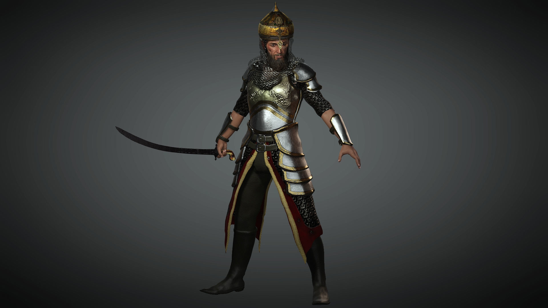 Salahuddin High quality character full Rigged and Animated 3D model ...