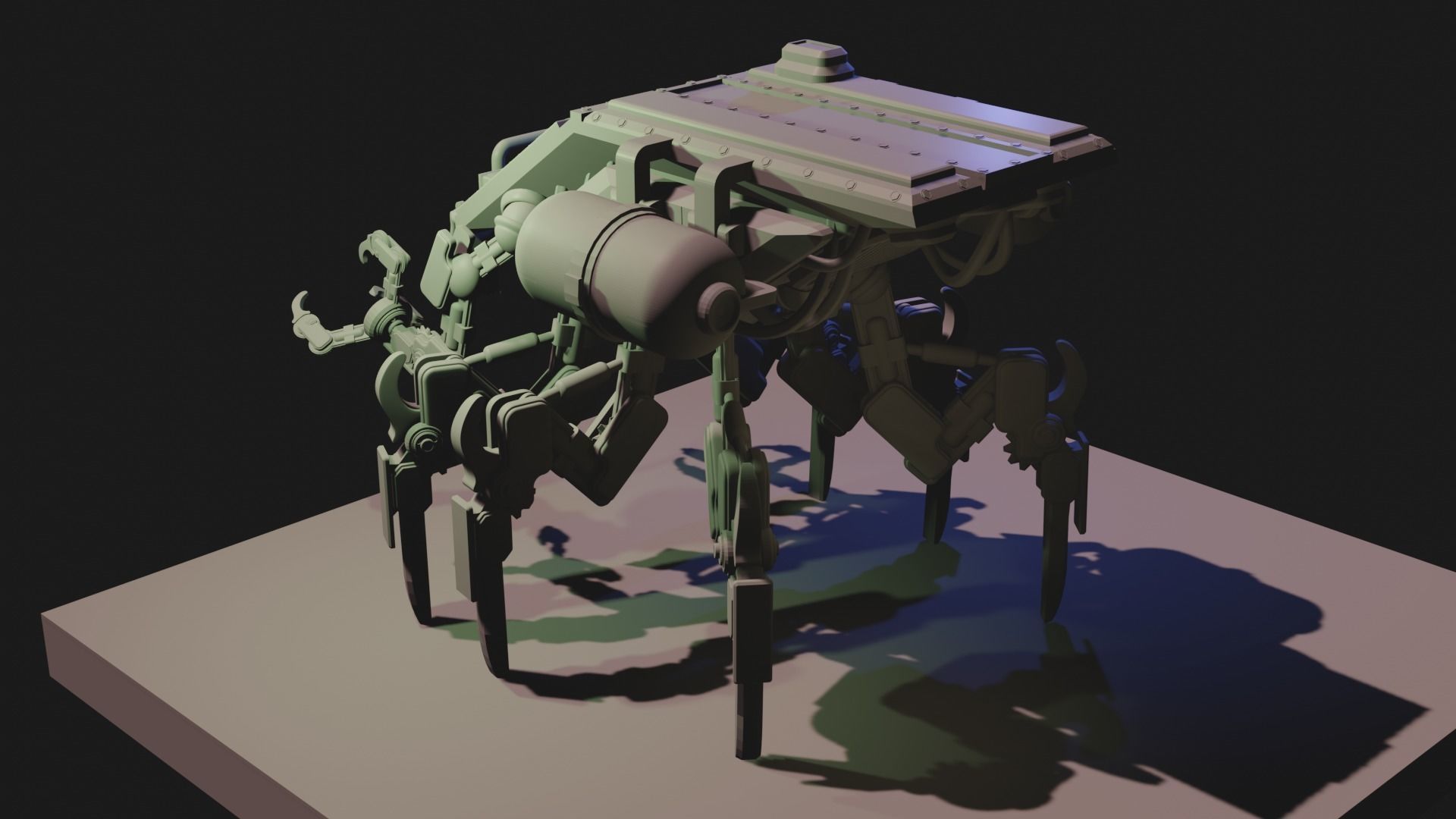 Swampwalker Mech 3D model 3D printable | CGTrader