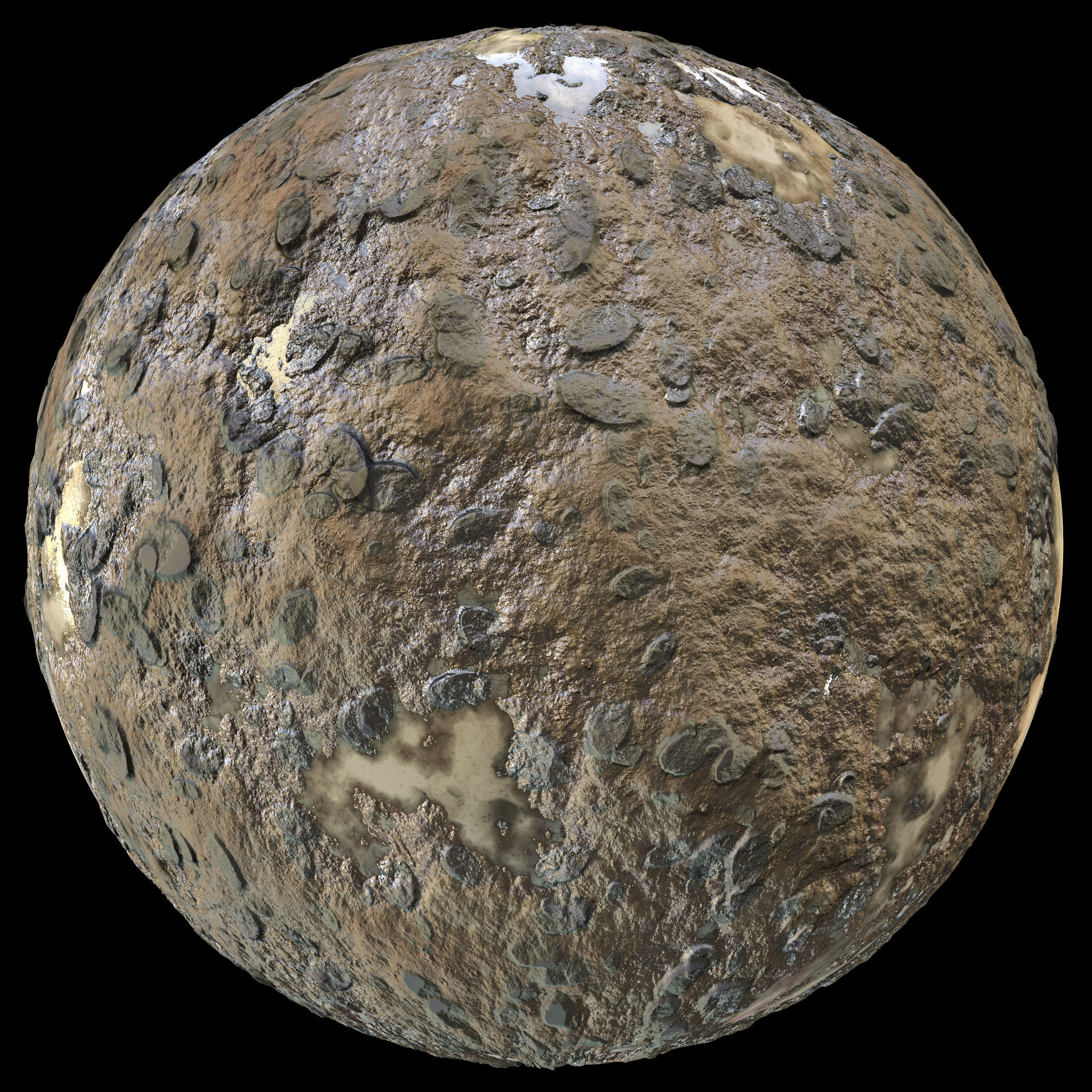 Wet Mud Ground Textures - Seamless - 4K - 2 Color Texture | CGTrader