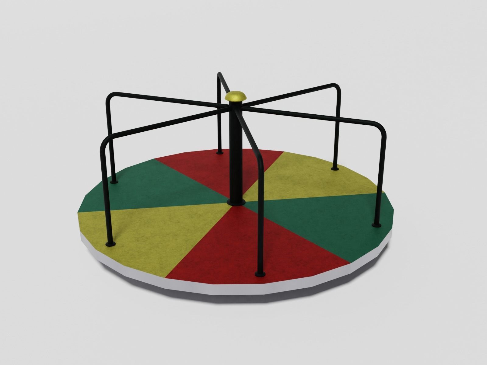 3D model Playground Merry-Go-Rounds VR / AR / low-poly | CGTrader