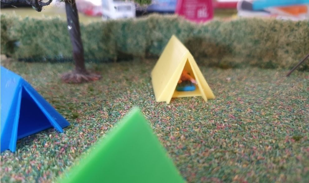 camping tent scale h0 1-87 3D model 3D printable | CGTrader