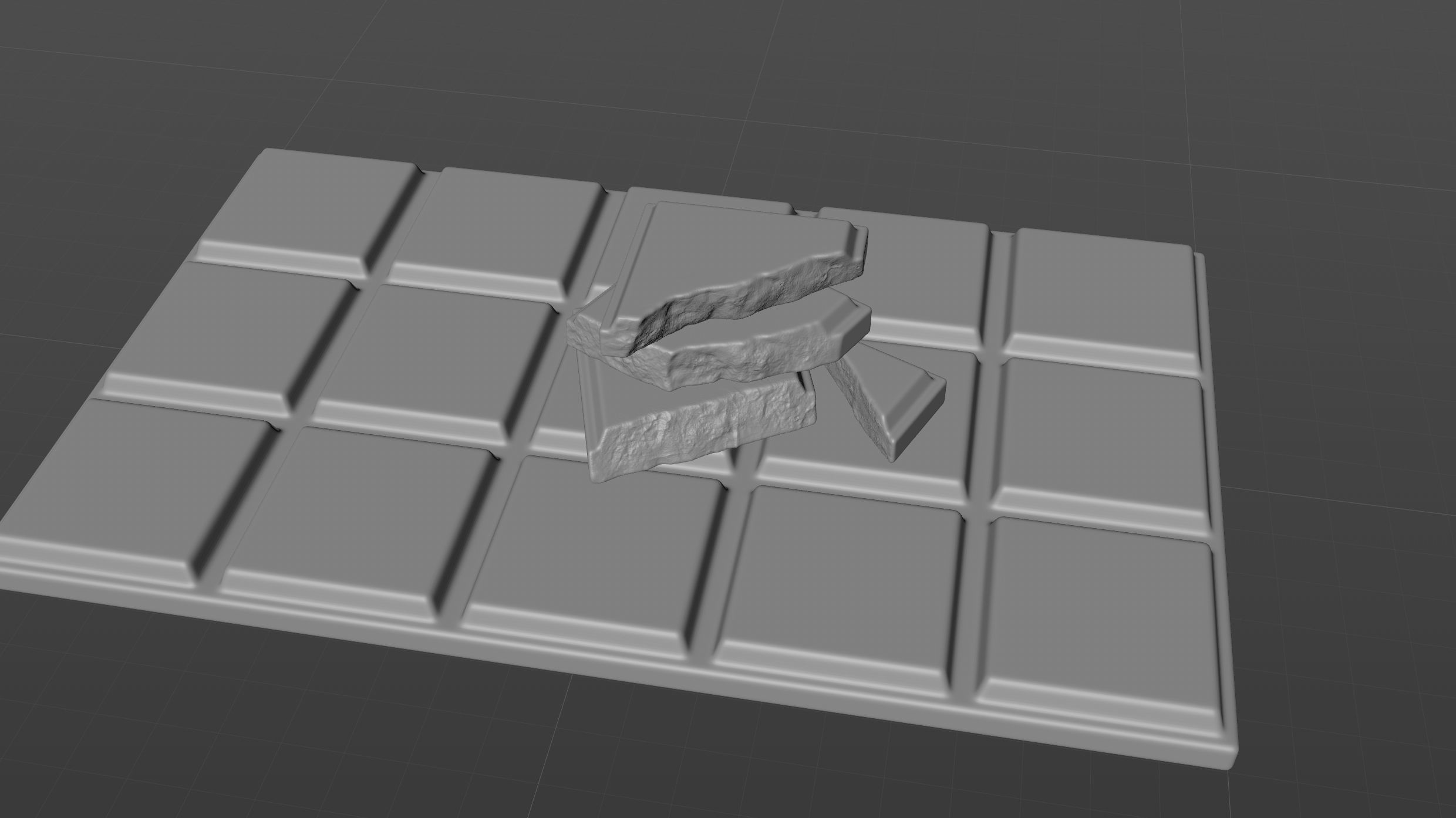 Chocolate bar animated 3D model animated | CGTrader
