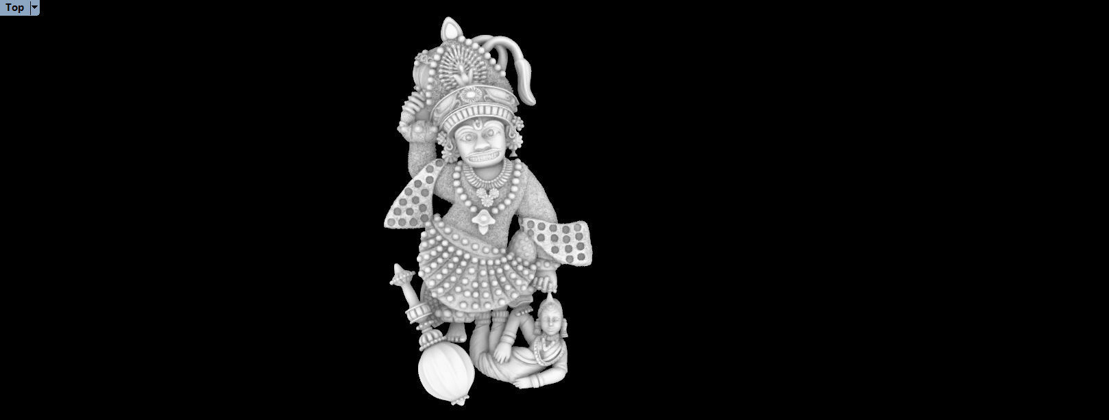 Hanumanji 3D model 3D printable | CGTrader
