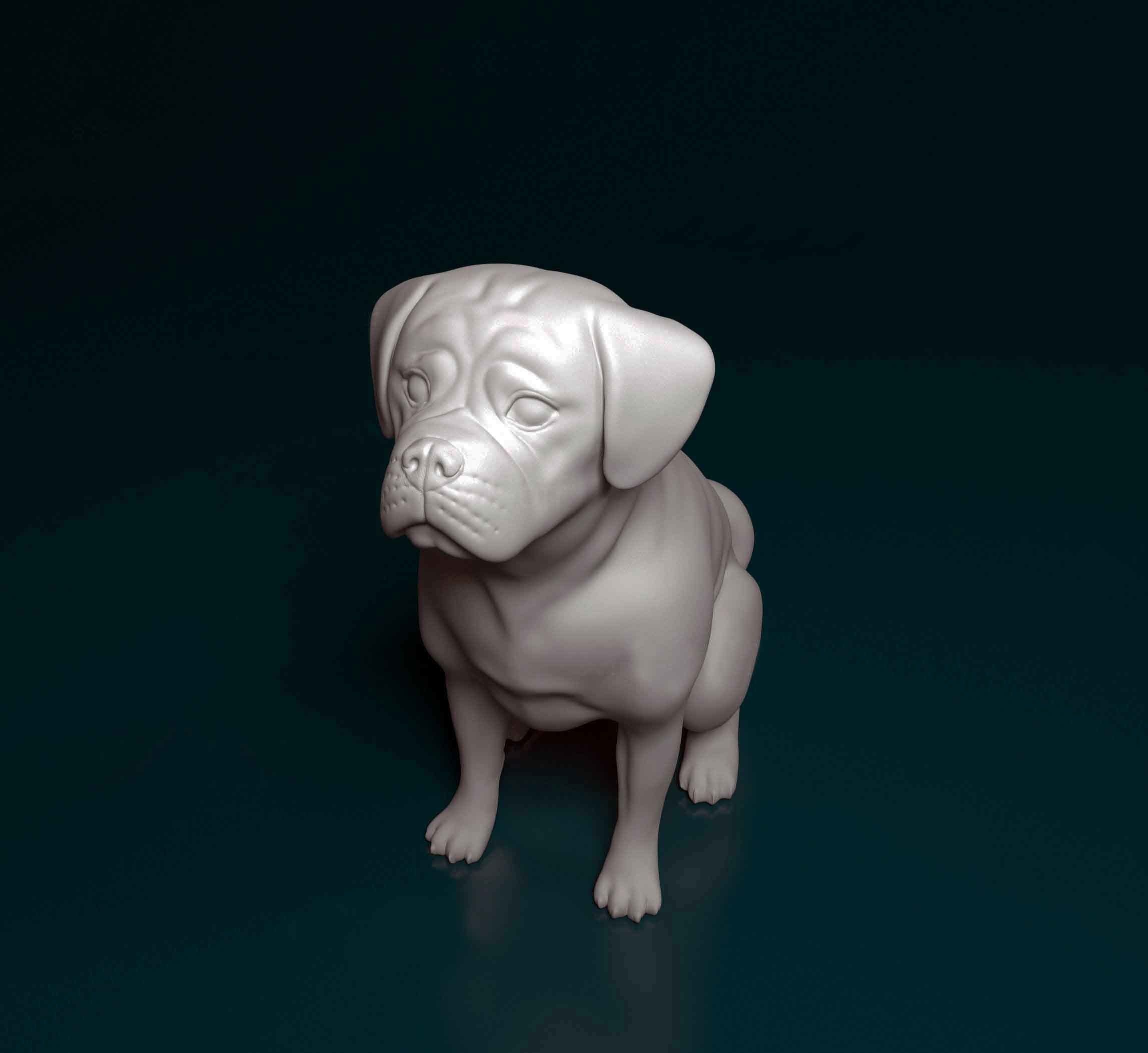 Puggle dog 3D model 3D printable | CGTrader