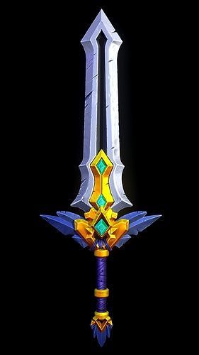 3D model Stylized Champion Sword VR / AR / low-poly | CGTrader