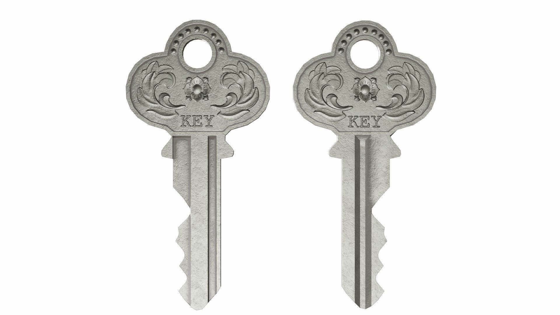 Flat key collection 3D model | CGTrader