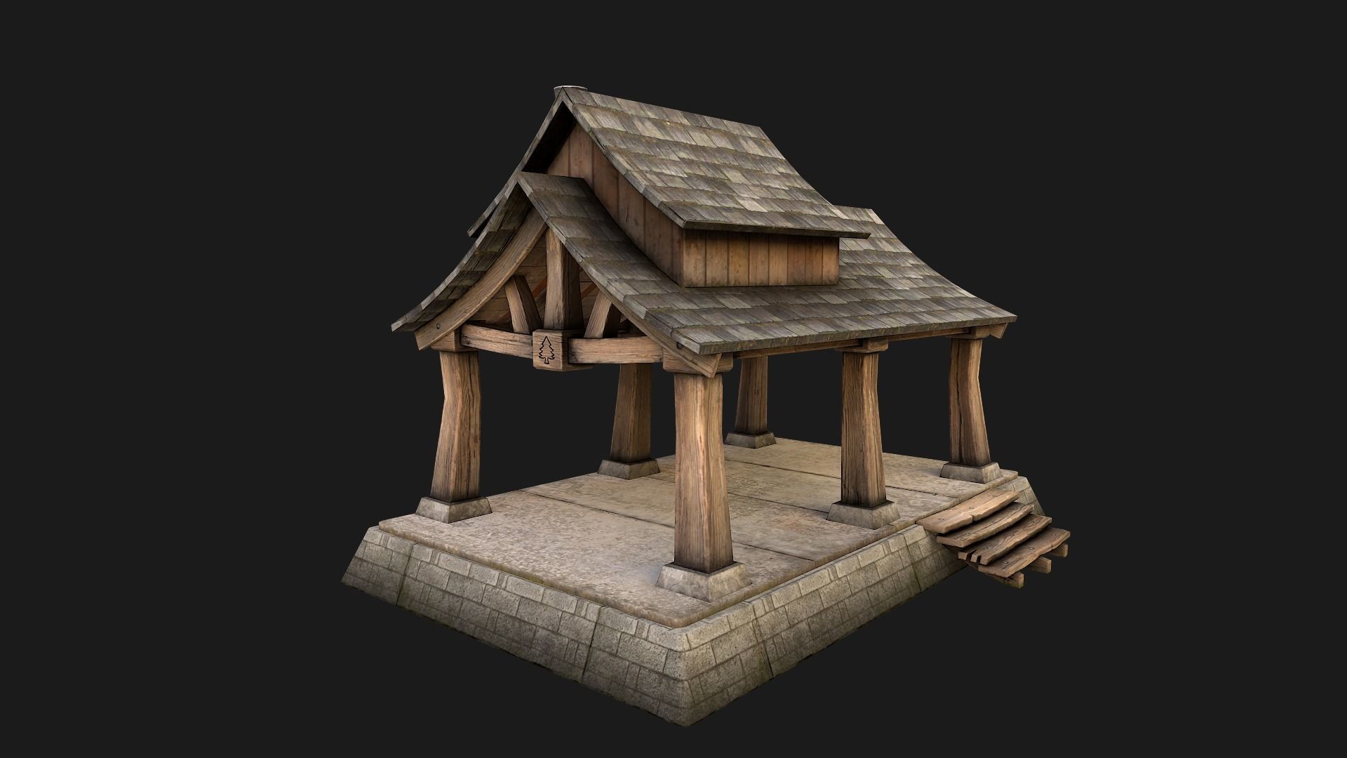 3D model Medieval Storage VR / AR / low-poly | CGTrader