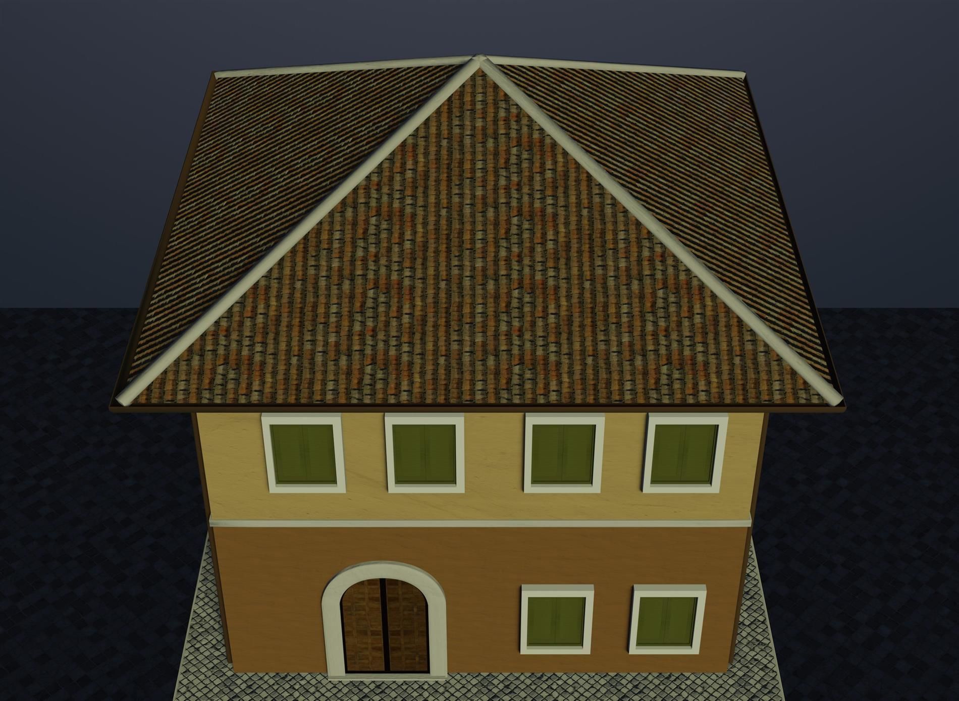 Retro style building 3D model | CGTrader