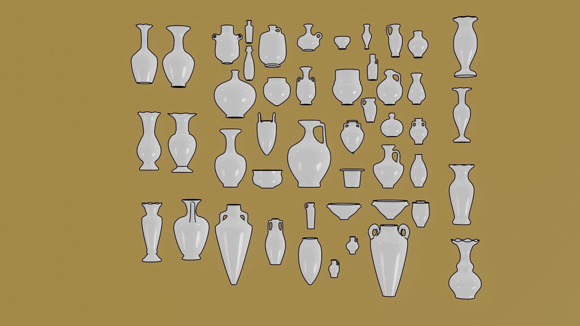 3D model vase asset VR / AR / low-poly | CGTrader