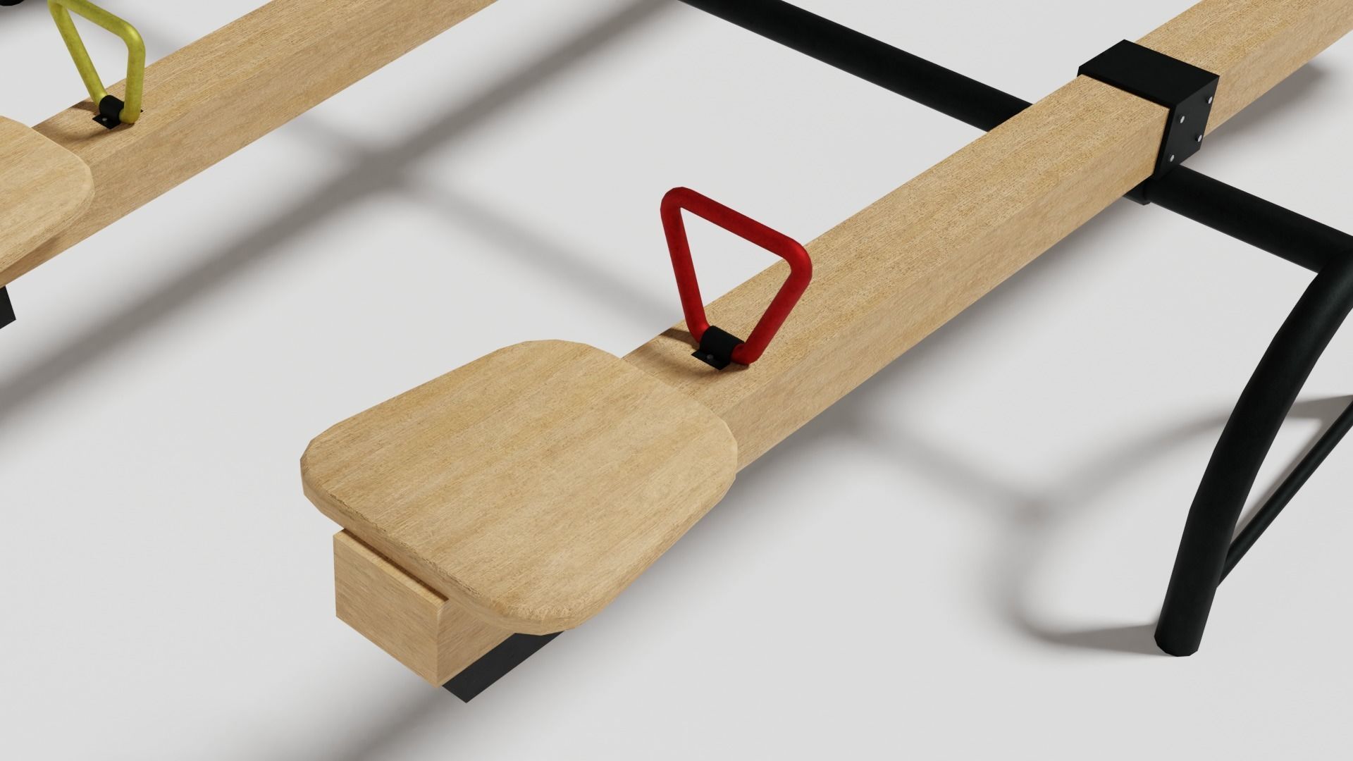 3D model Playground Wooden See-Saw VR / AR / low-poly | CGTrader