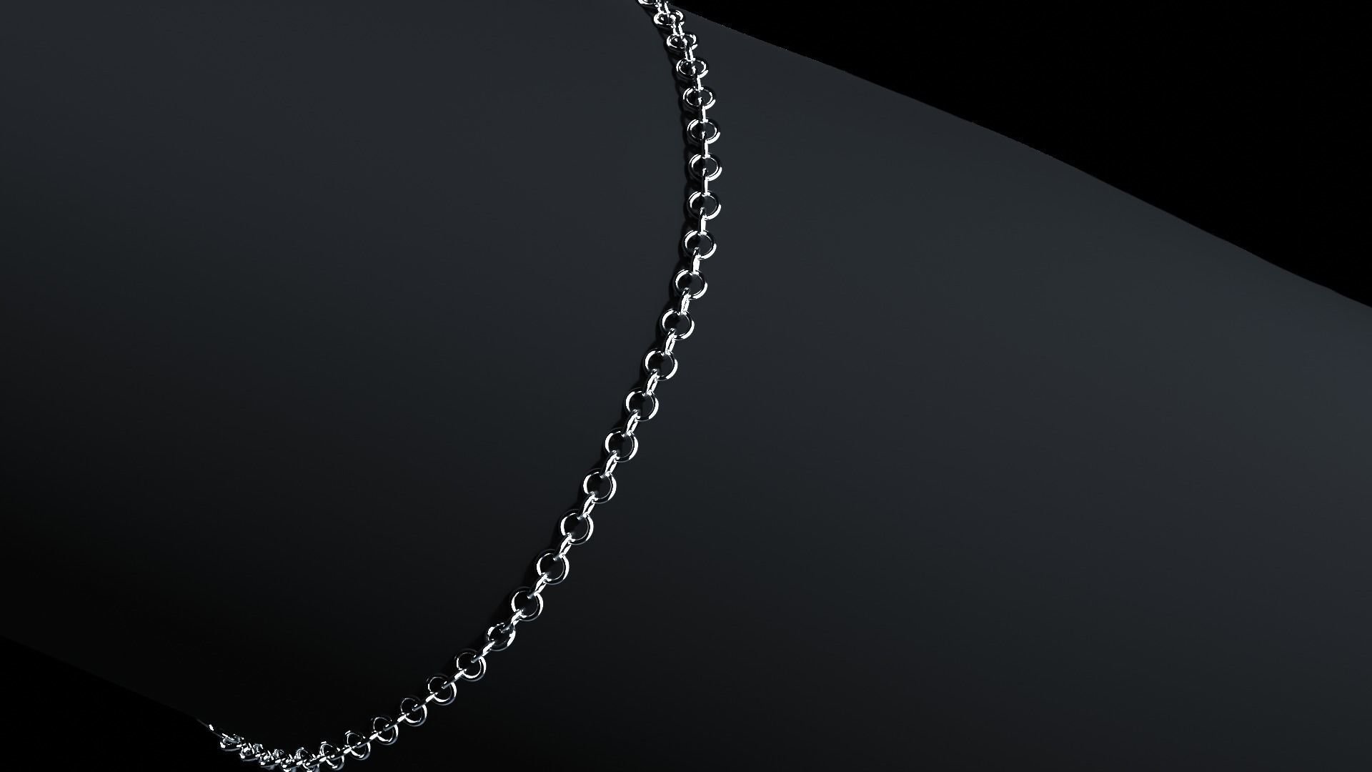 Silver Chain Bracelet free 3D model | CGTrader