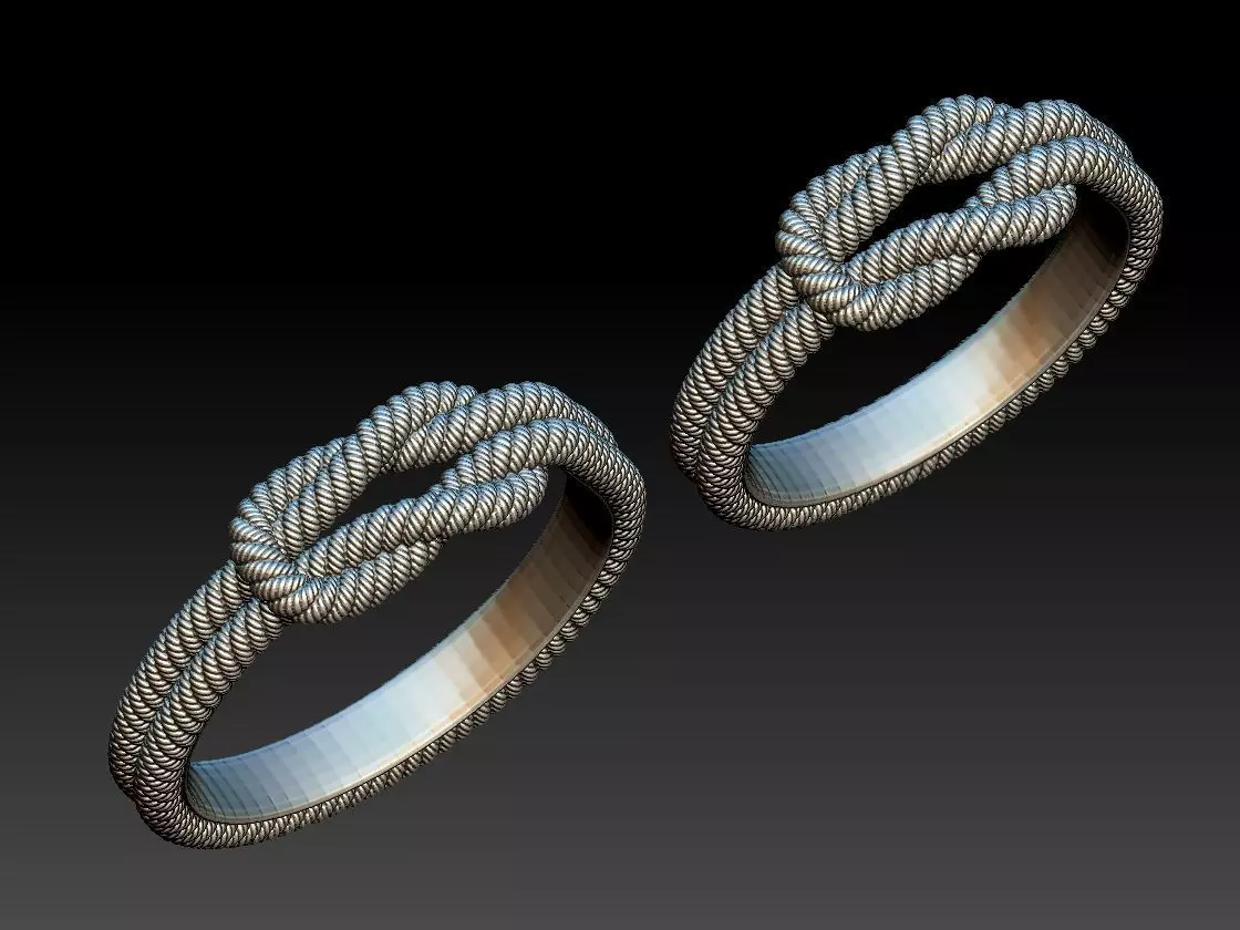 rope two ring 3D model 3D printable | CGTrader