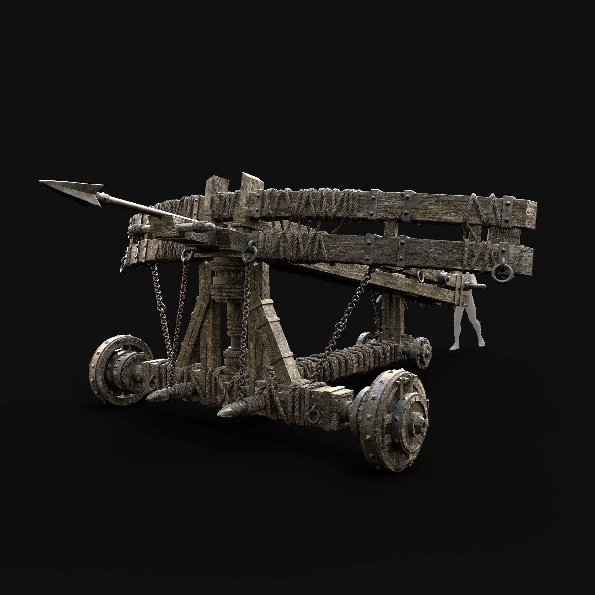 BALLISTA HARPOON LAUNCHER MEDIEVAL SIEGE ENGINE PACK COLLECTION VR / AR ...