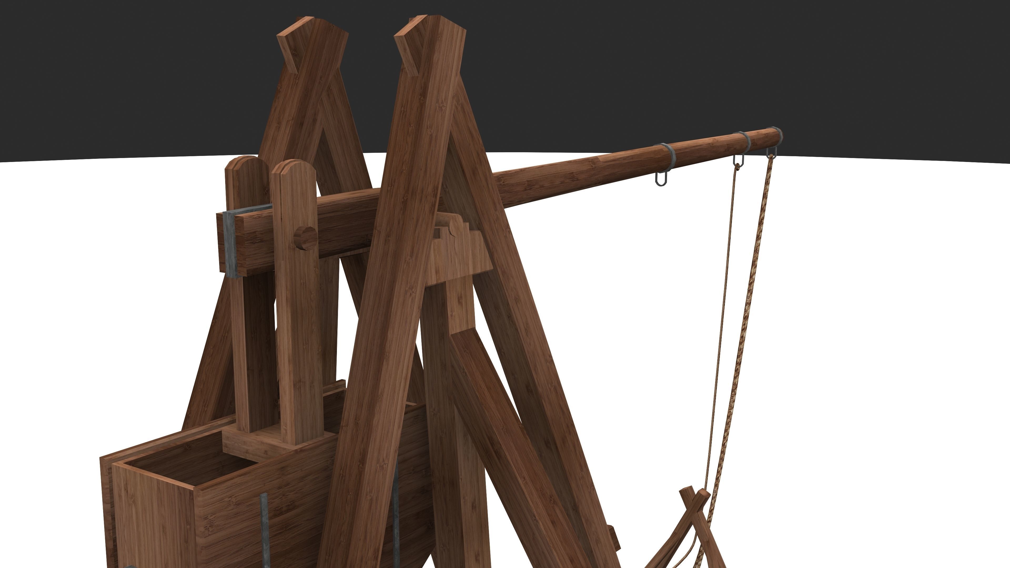 Medieval Trebuchet 3D model | CGTrader