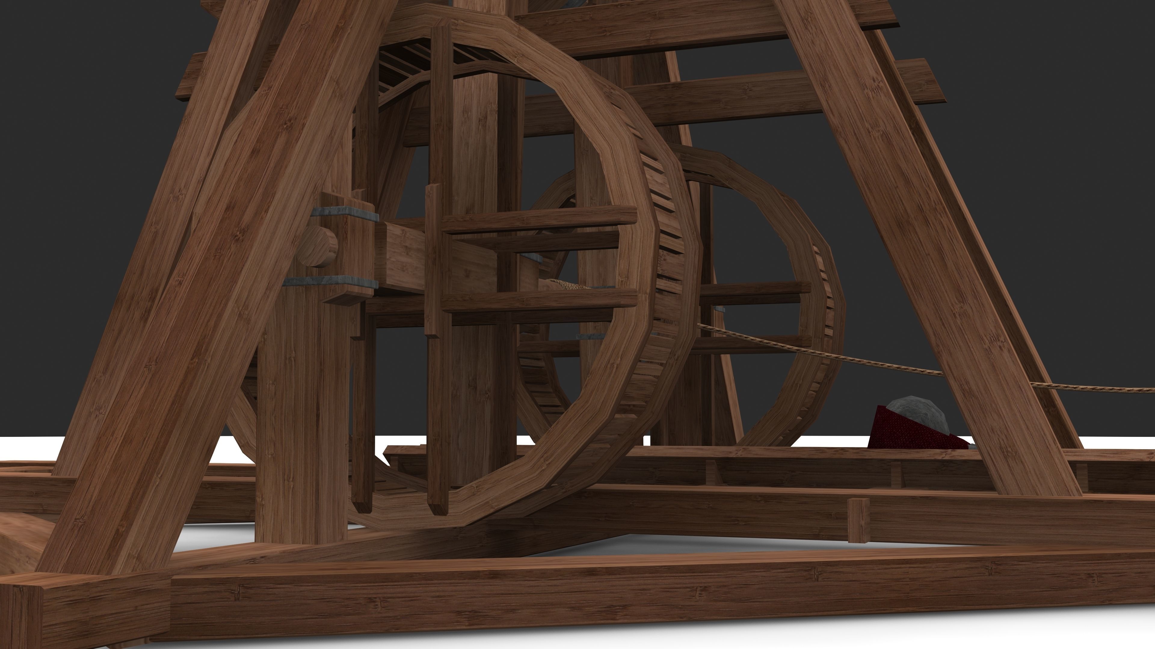 Medieval Trebuchet 3D model | CGTrader
