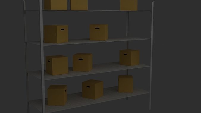 Warehouse rack 3D model | CGTrader
