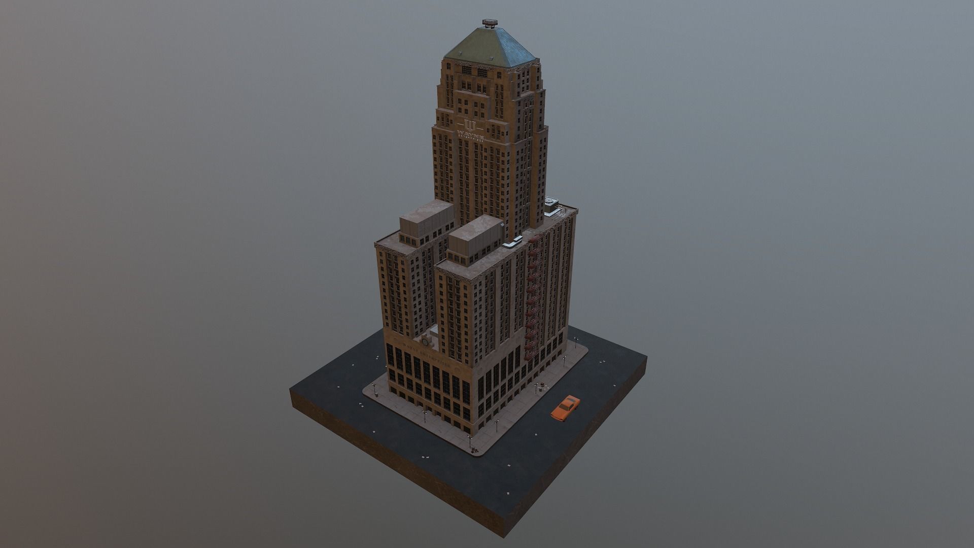 Wayne Tower - Batman Begins 3D model | CGTrader