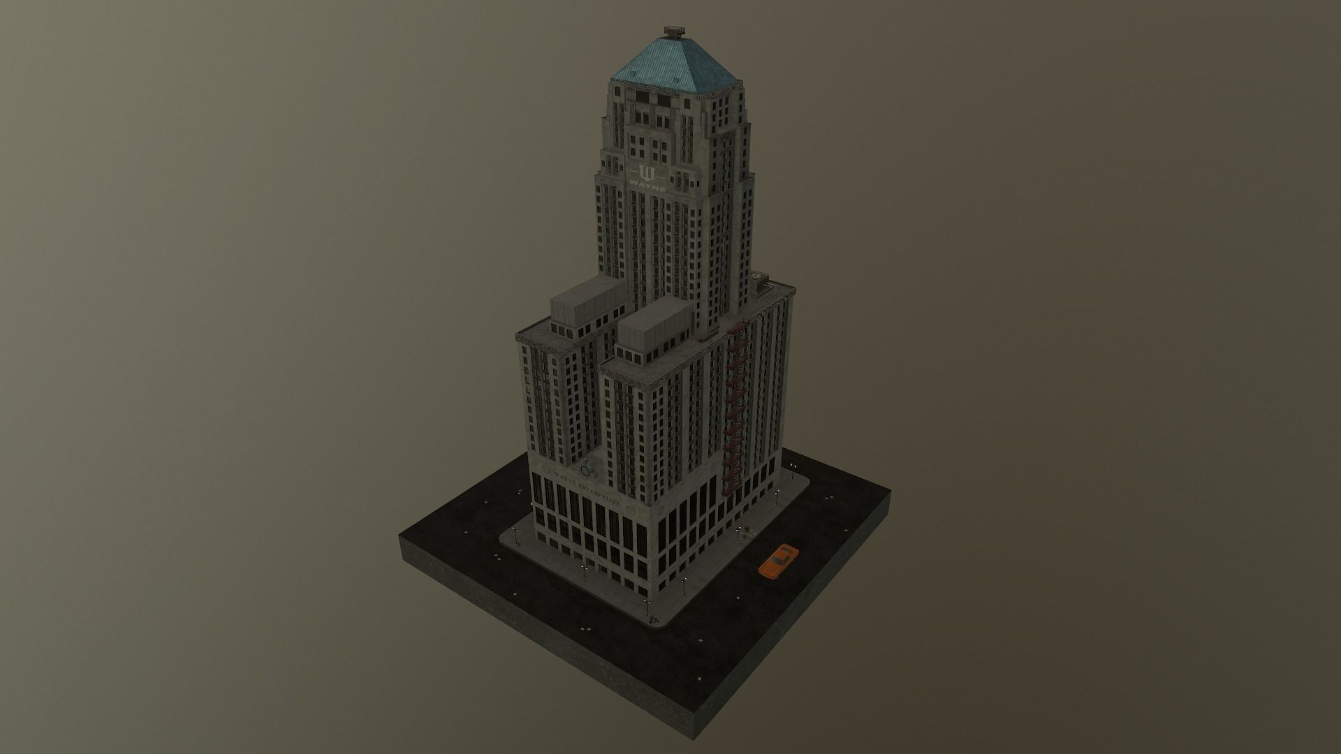 Wayne Tower - Batman Begins 3D model | CGTrader
