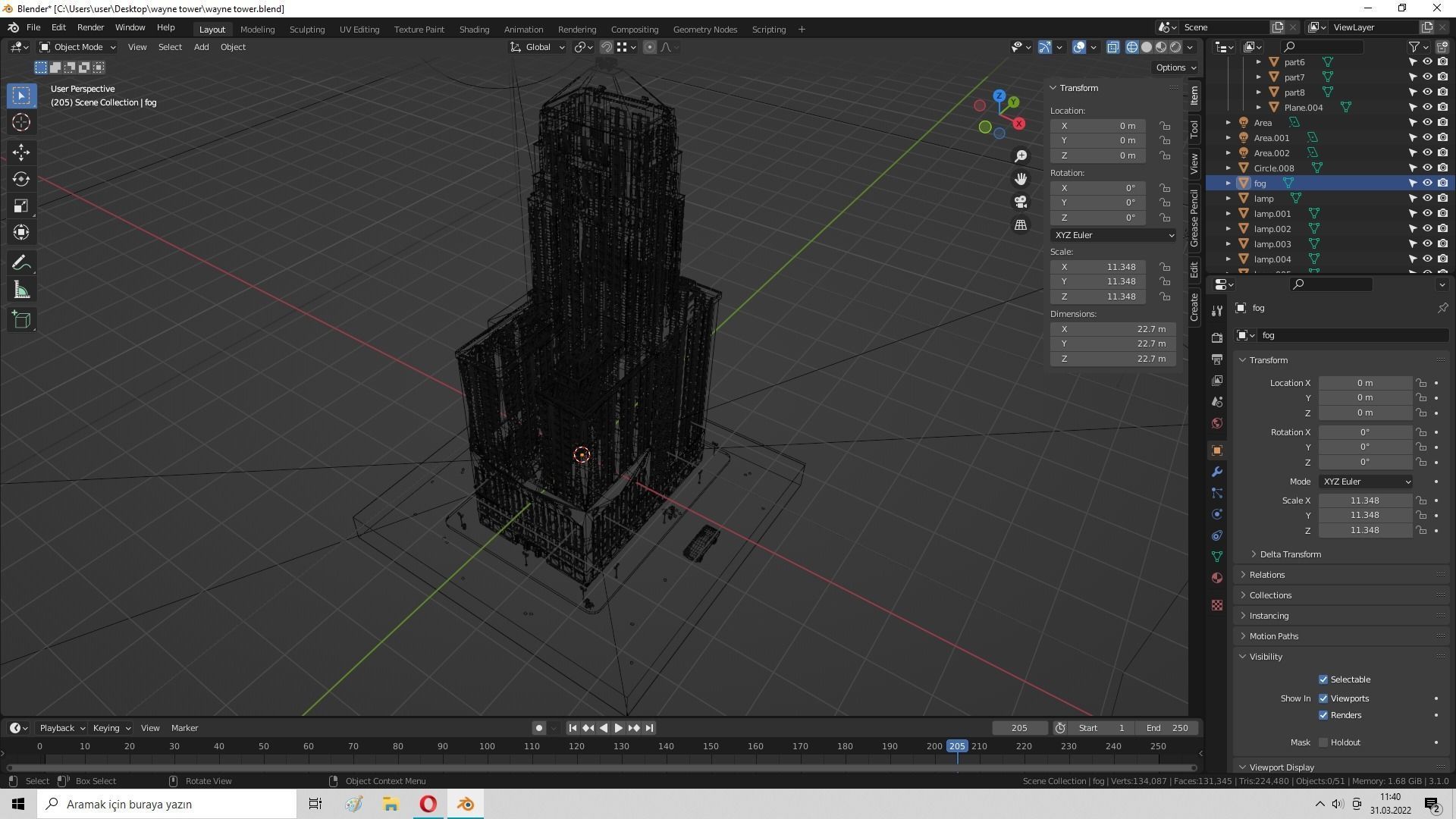 Wayne Tower - Batman Begins 3D model | CGTrader
