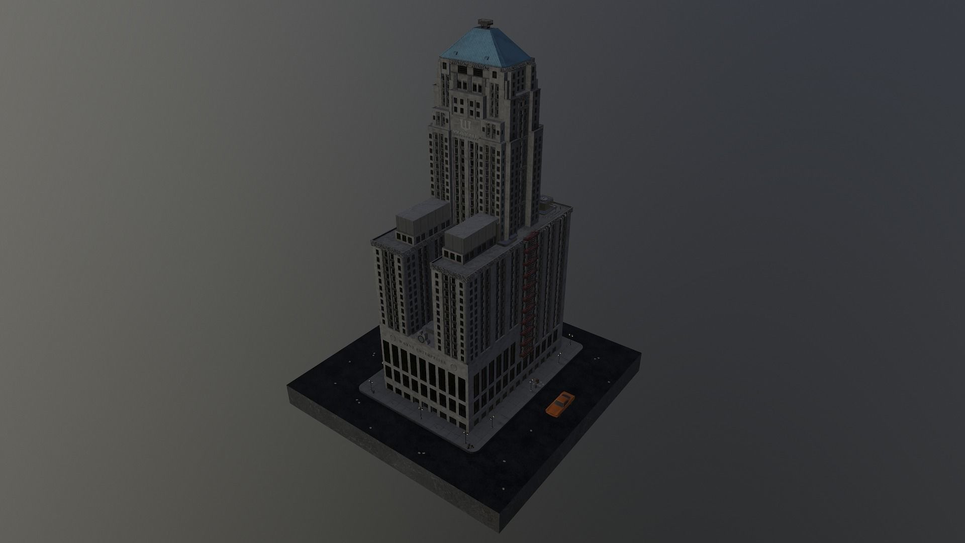 Wayne Tower - Batman Begins 3D model | CGTrader
