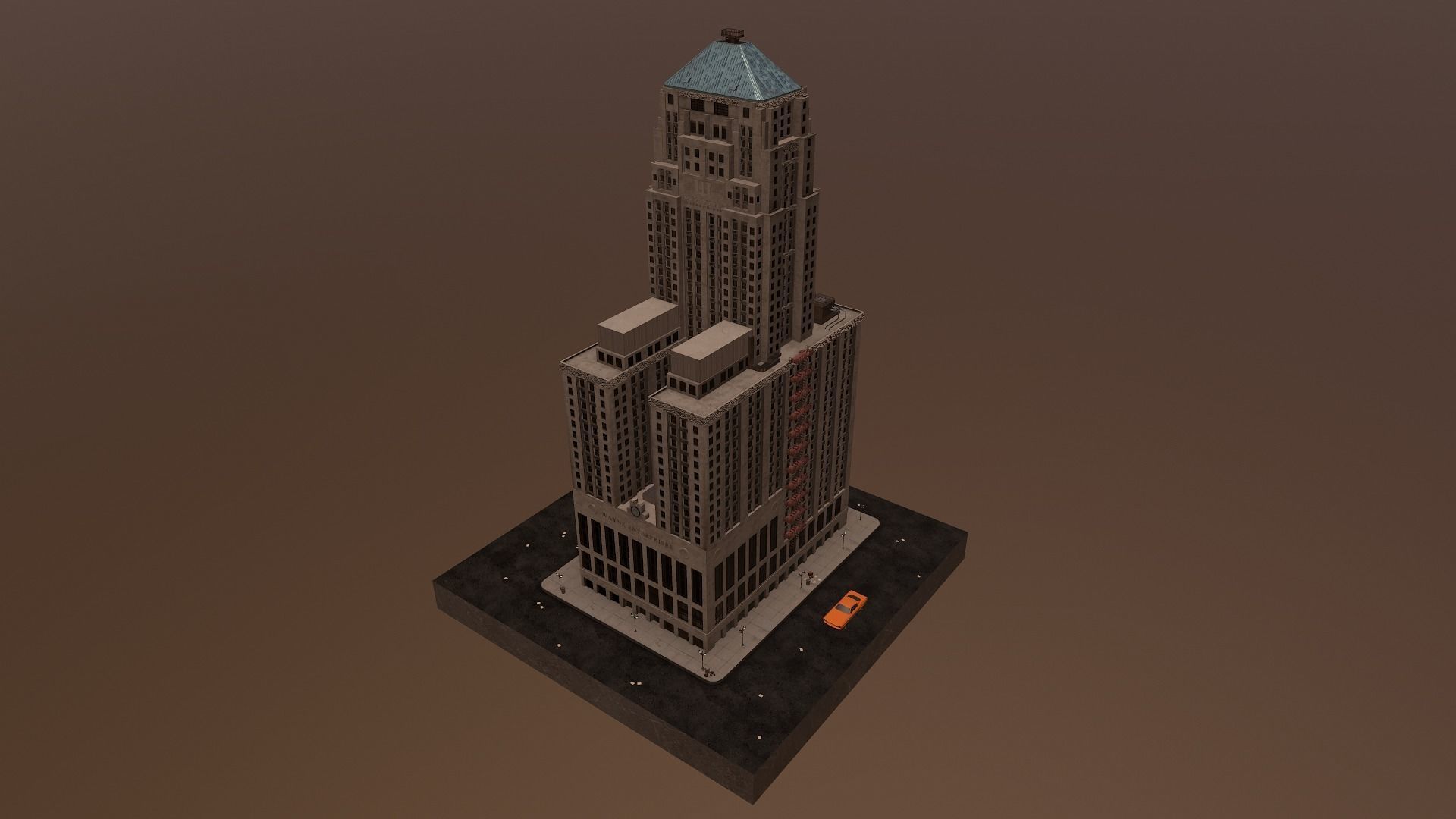 Wayne Tower - Batman Begins 3D model | CGTrader