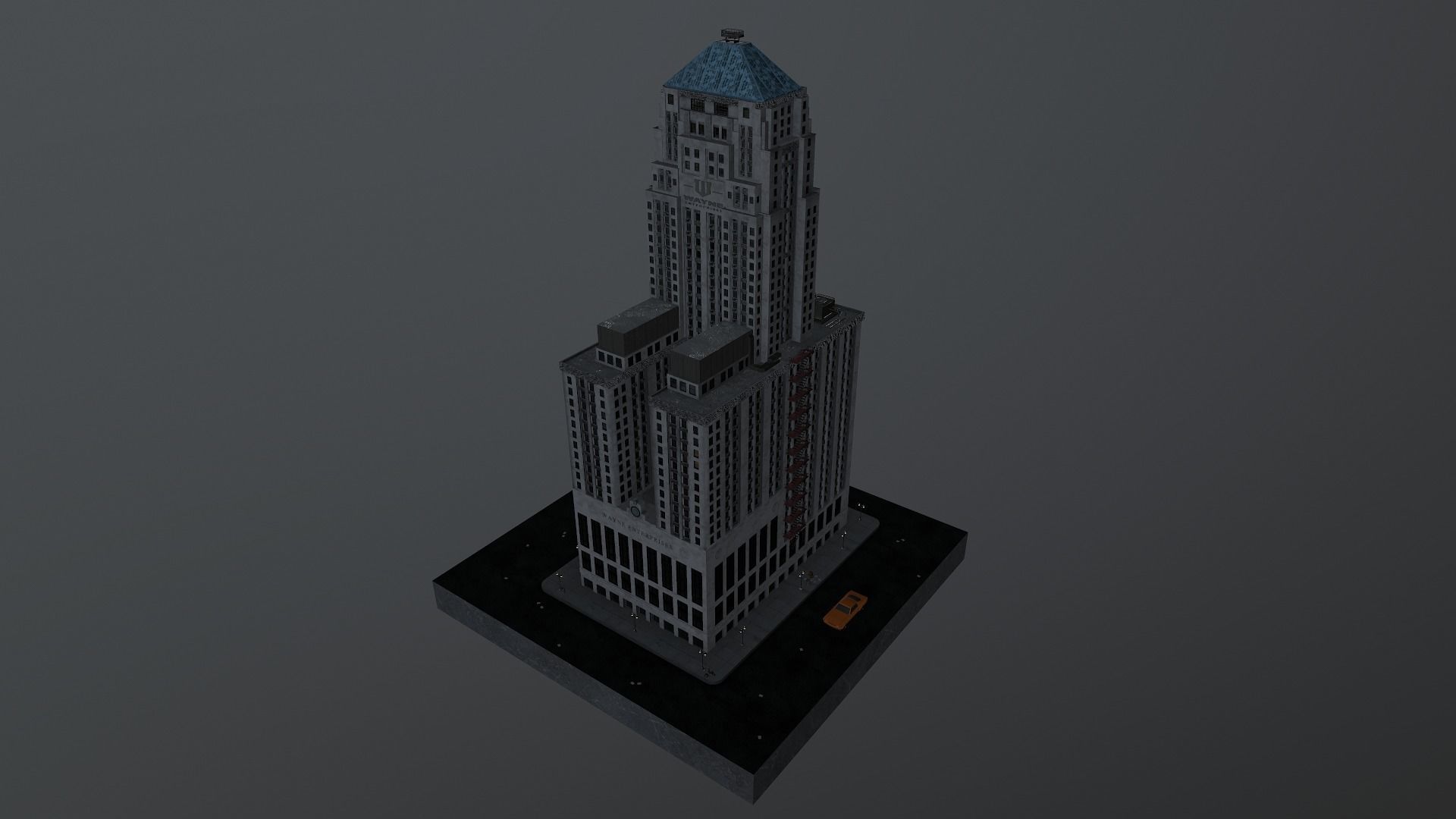 Wayne Tower - Batman Begins 3D model | CGTrader