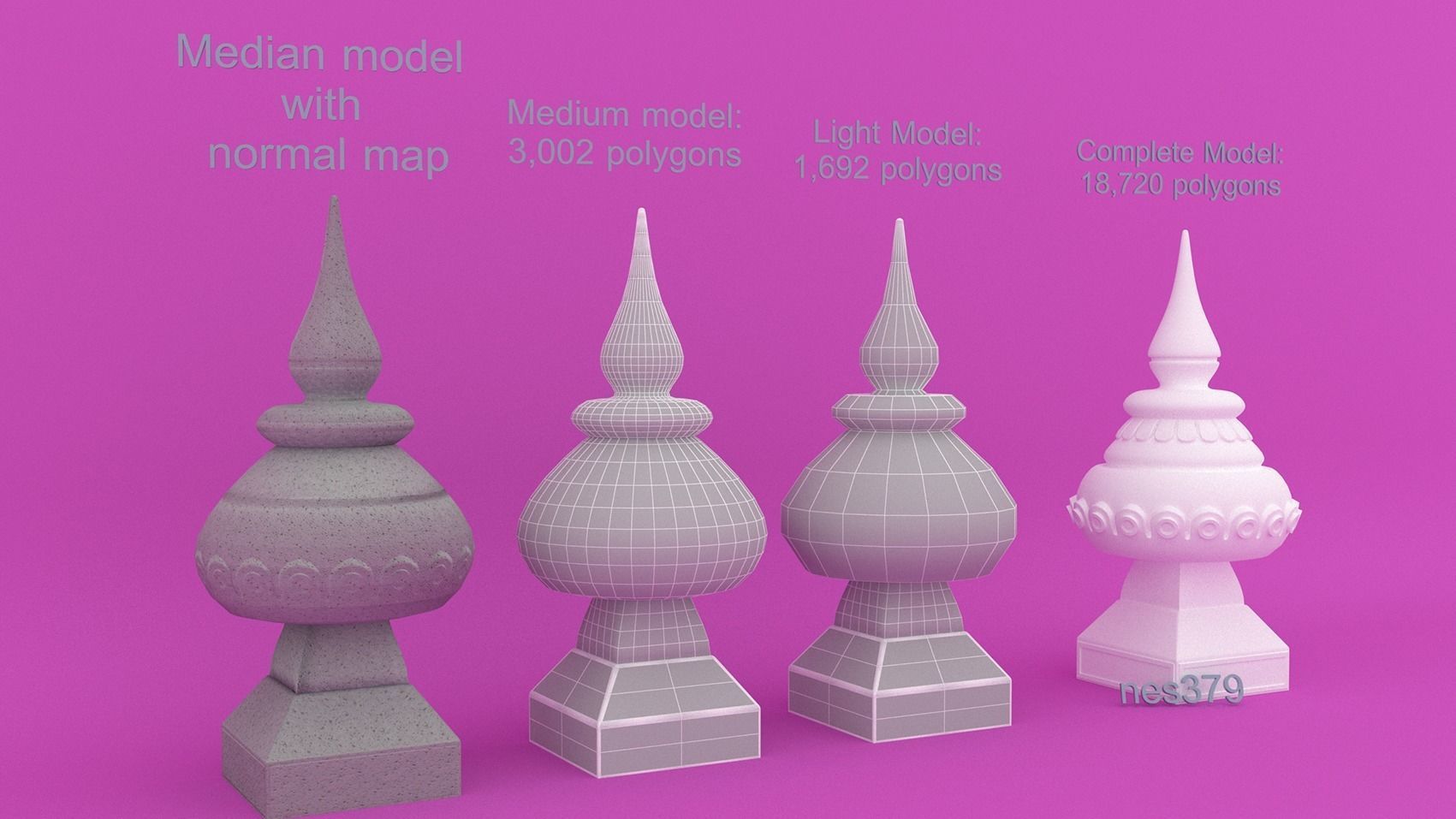 Simple sculpture Mojo 3D model 3D printable | CGTrader