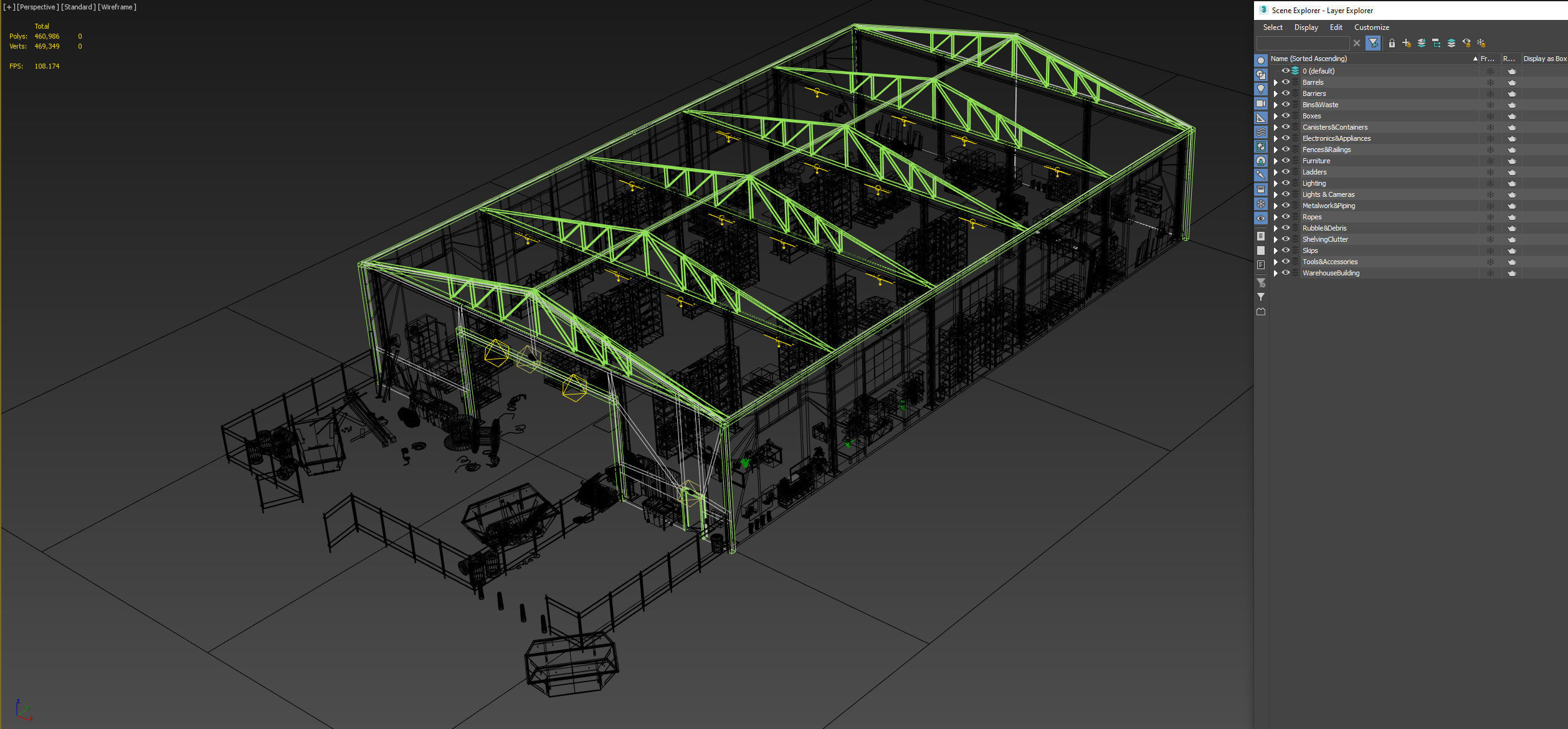 Stylised logistics and storage warehouse 3D model | CGTrader