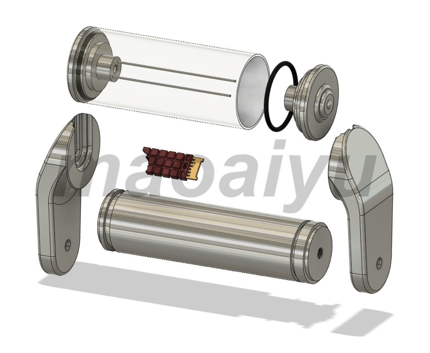 Terminator T-800 CPU Brain Chip 3D model 3D printable | CGTrader