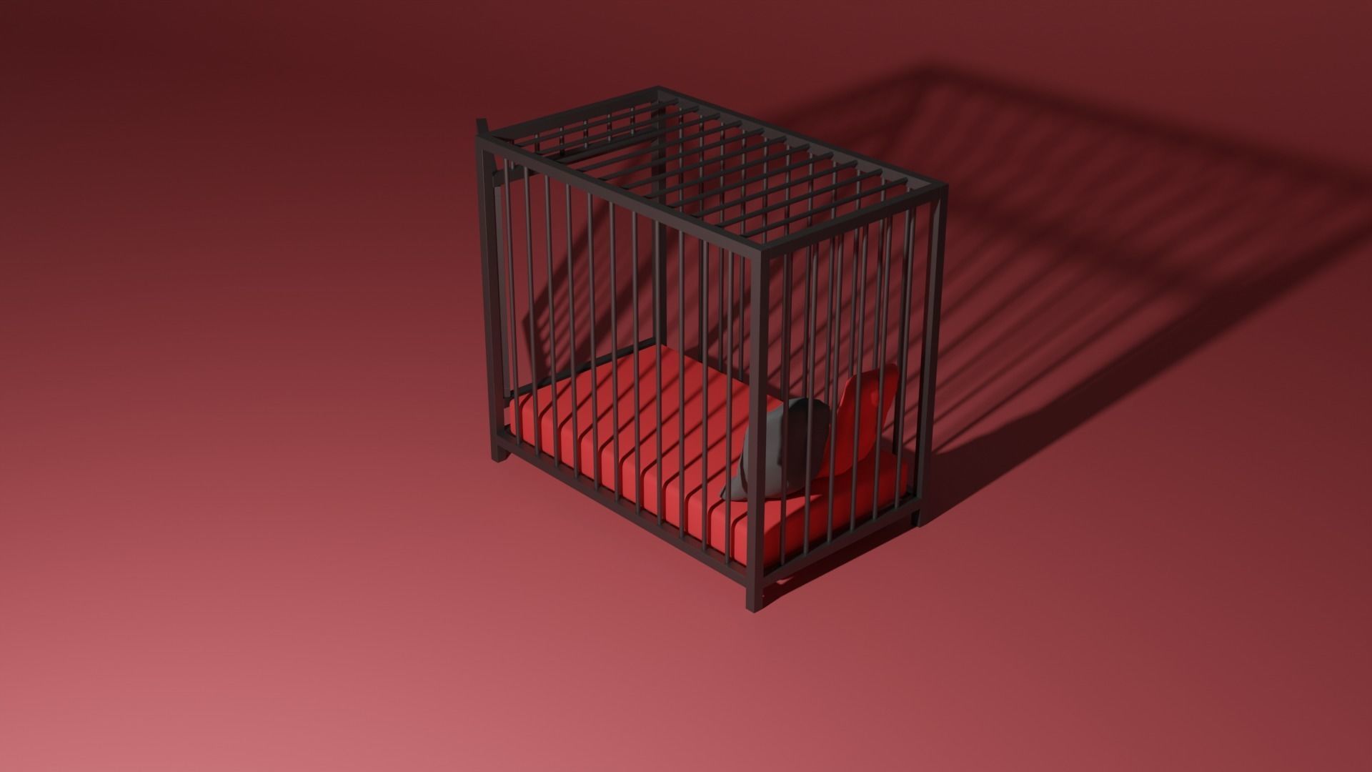 Cage bed 3D model | CGTrader