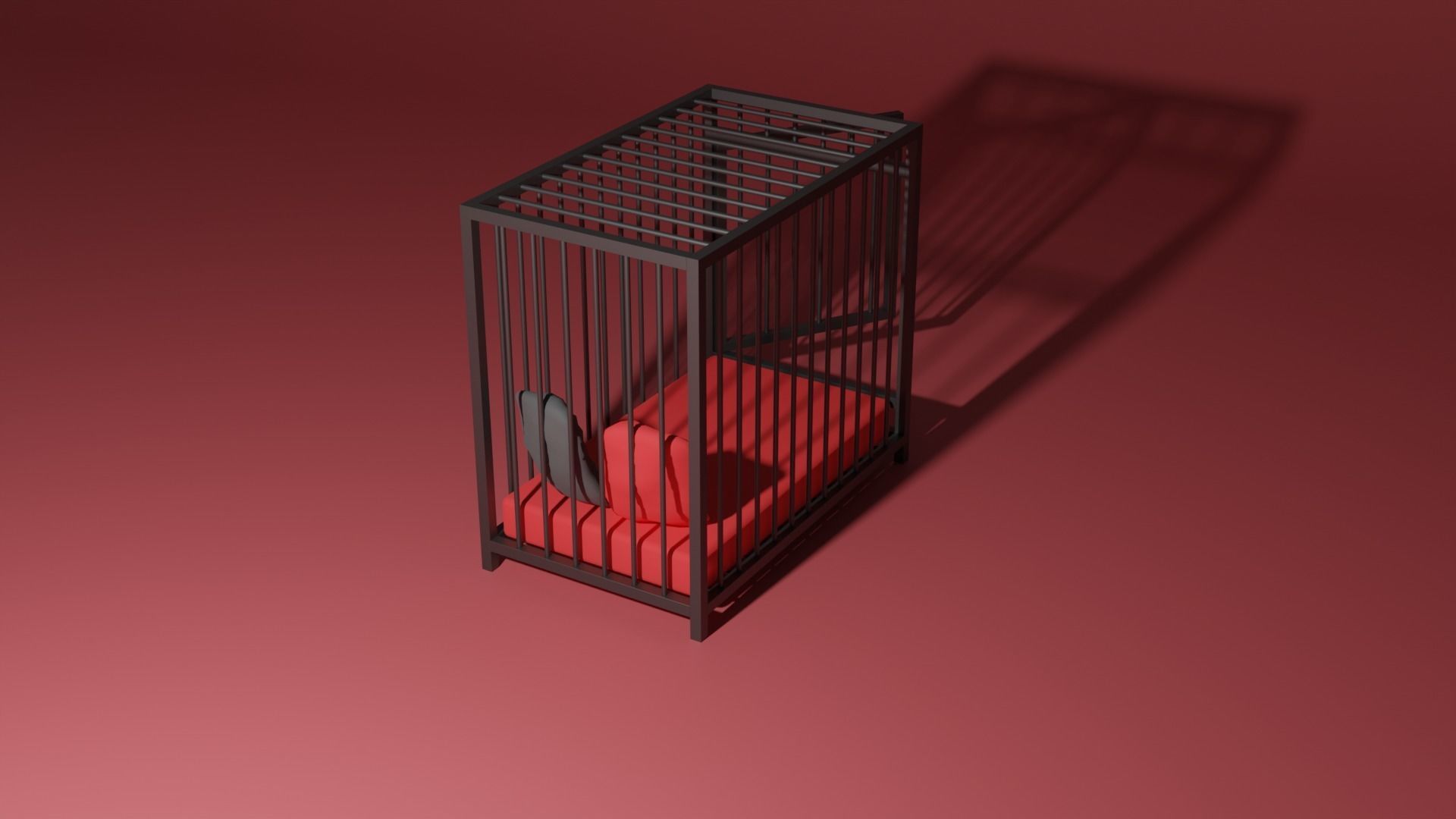 Cage bed 3D model | CGTrader