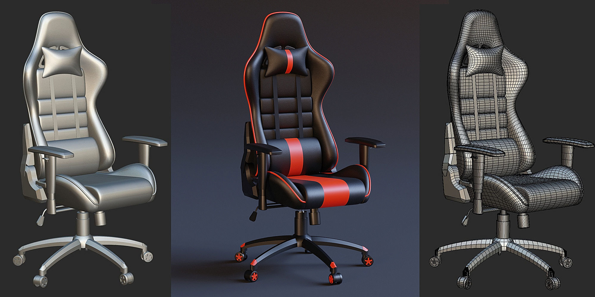 Gaming Chair 2022 3D model | CGTrader