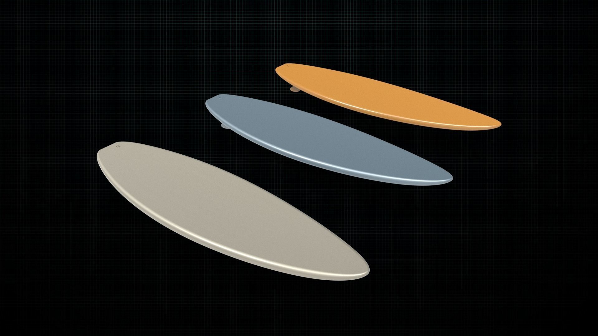 Surfboard 3d printed 3D model 3D printable | CGTrader