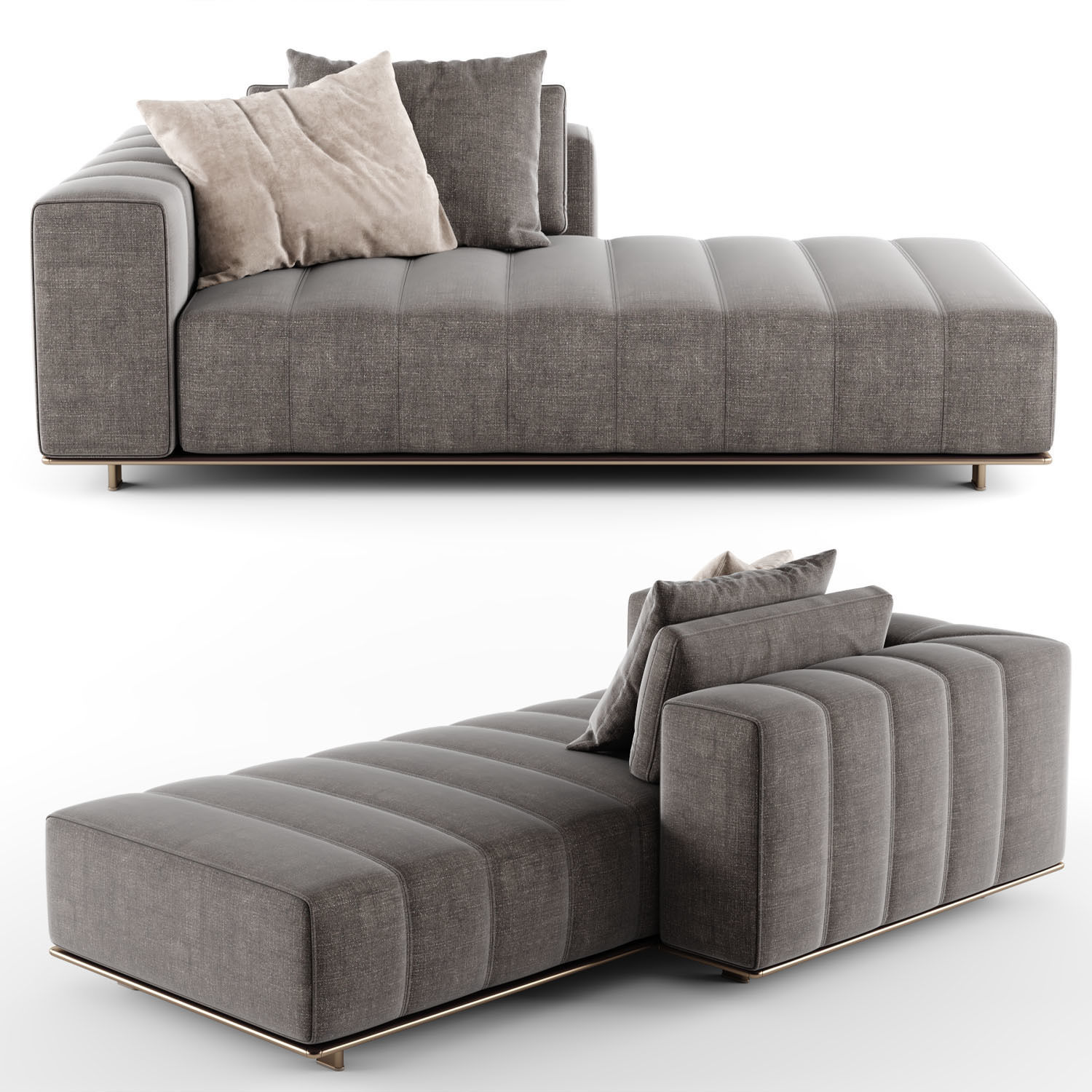 FREEMAN Chaise Longue 01 3D model | CGTrader