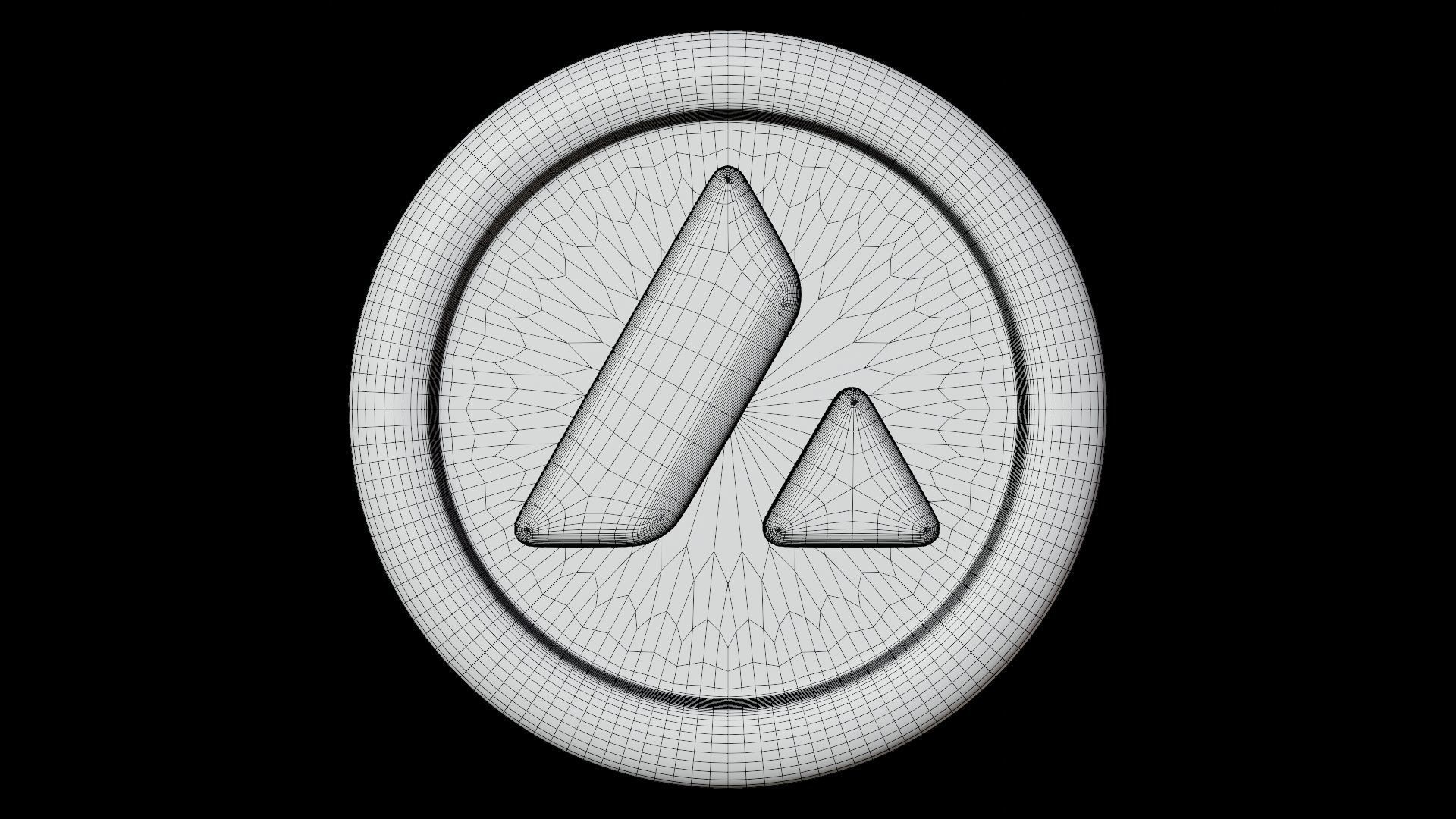 Avalanche or AVAX Red Crypto Coin with cartoon style 3D model | CGTrader