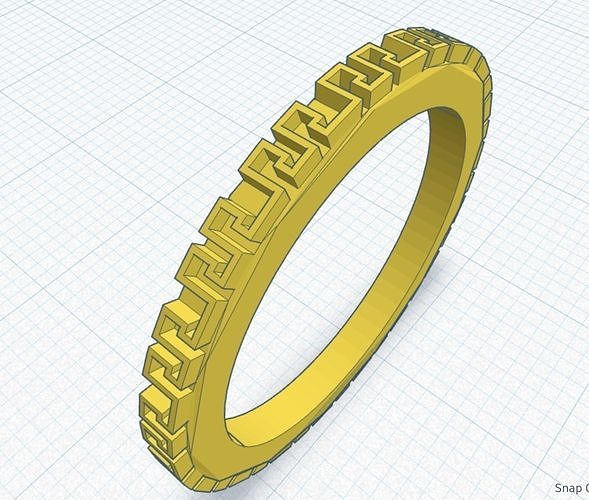 Geometric pattern ring stl 3D model 3D printable | CGTrader